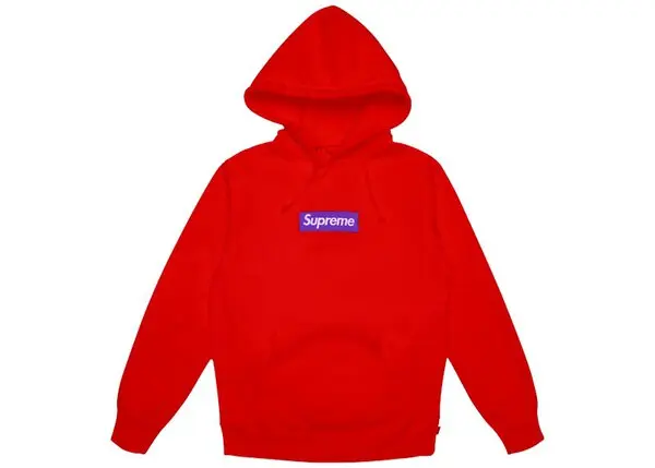 Supreme Box Logo Hooded Sweatshirt Fw17 - Red