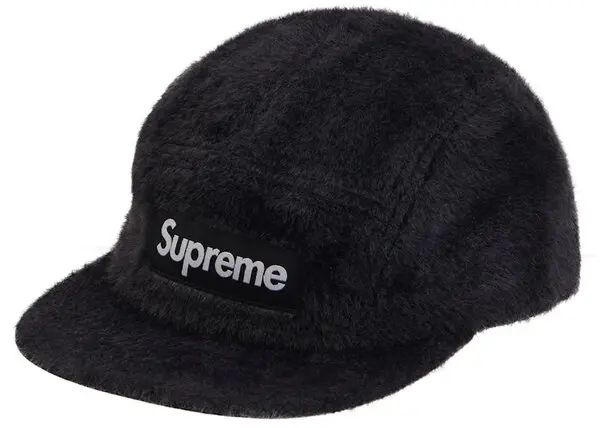 Supreme Faux Fur Camp Cap - Black