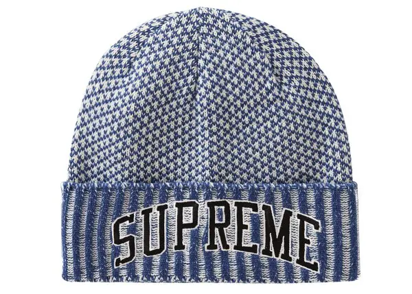 Supreme Fair Isle Beanie - Blue