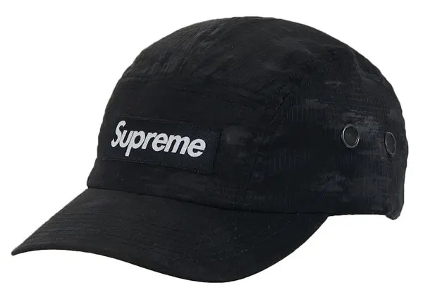Supreme Broken Camo Camp Cap - Black