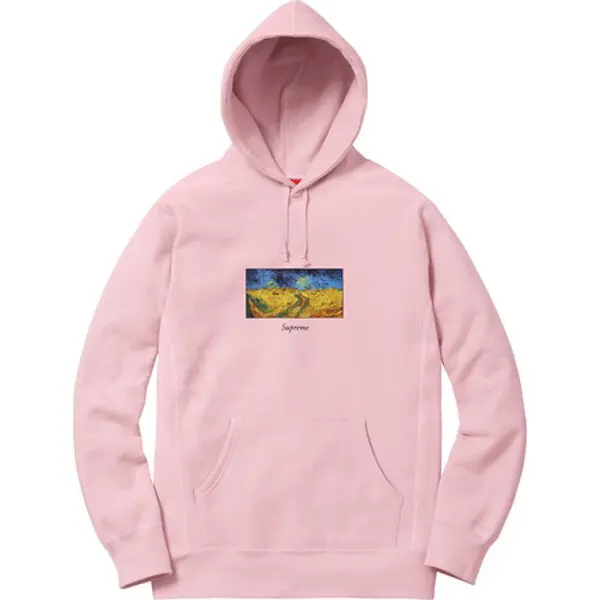 Supreme Field Hooded Sweatshirt - Dusty Pink