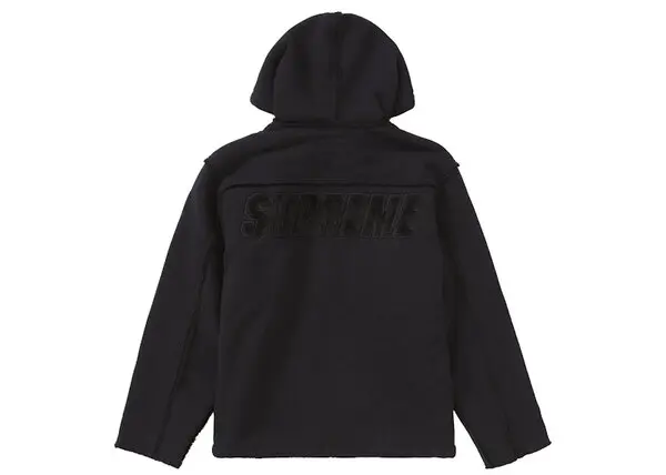 Supreme Faux Shearling Hooded Jacket - Black