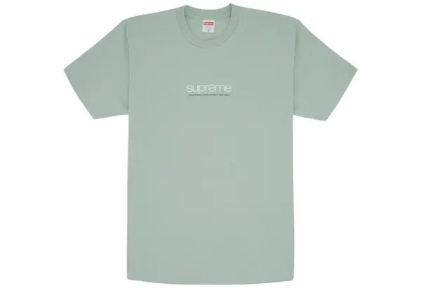 Supreme Five Boroughs Tee Shirt - Pale Aqua