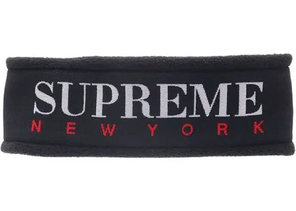 Supreme Fleece Headband - Black