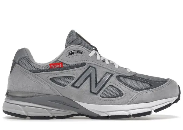 NEW BALANCE 990v4 Sneakers - Grey/red