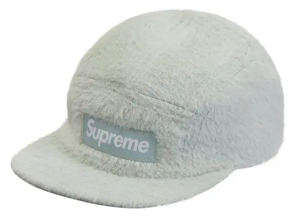 Supreme Faux Fur Camp Cap - Light Blue