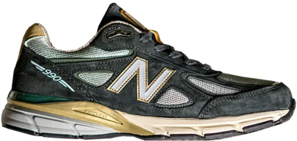 NEW BALANCE 990v4 Ycmc Benjamin Breadin Sneakers - Green/gold