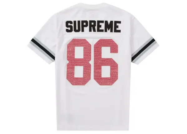 Supreme Faux Croc Football Jersey - White