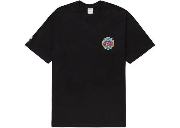 Supreme Fdny Engine 9 Tee Shirt - Black