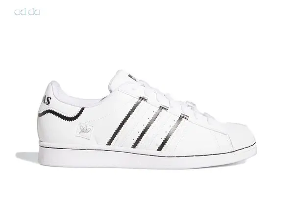 Adidas Superstar Thin Stripes Sneakers - White/black