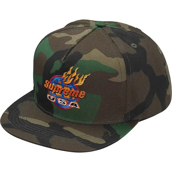 Supreme Fire Cap - Woodland Camo