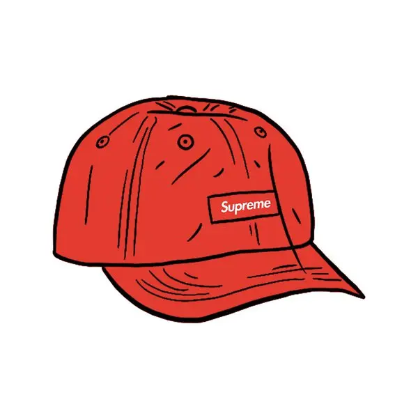Supreme Faded Ripstop 6-panel Cap - Red