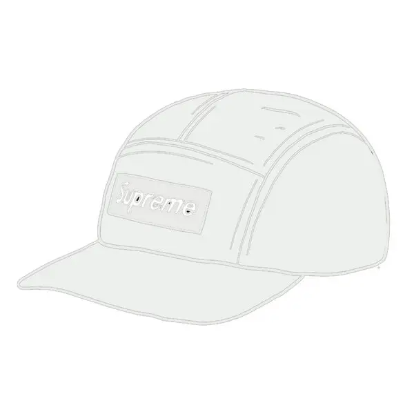 Supreme Fine Wale Corduroy Camp Cap - White