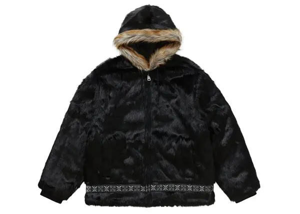 Supreme Faux Fur Parka - Black