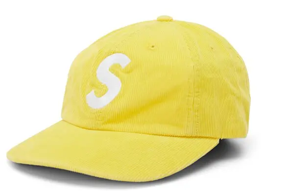 Supreme Fine Wale Corduroy S Logo 6-panel Cap