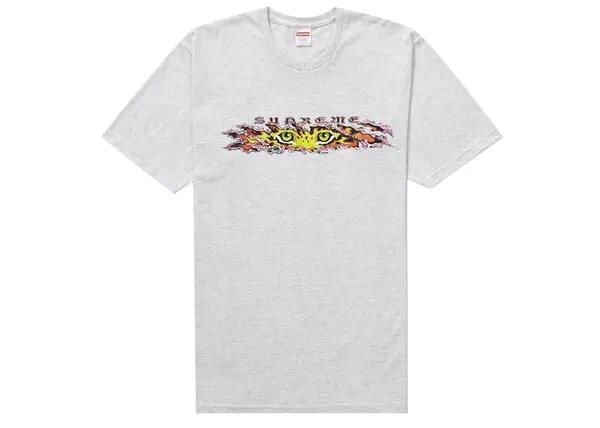 Supreme Eyes Tee Shirt - Ash Grey