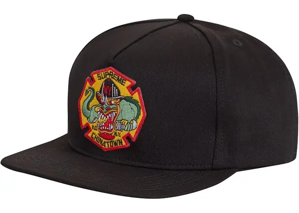 Supreme Fdny Engine 9 5-panel Cap - Black