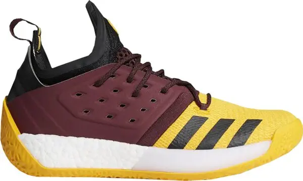 Adidas Harden Vol. 2 Arizona State Sneakers - Maroon/collegiate Gold/core Black