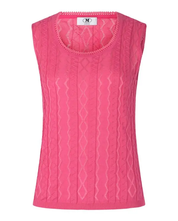 Missoni Cable Knit Baseball Cap - Fuschia