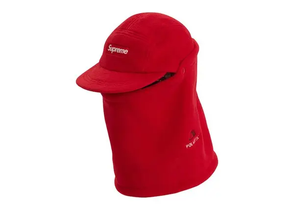 Supreme Facemask Polartec Camp Cap - Red