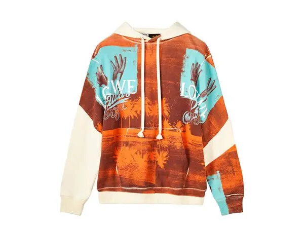 Loewe Tropical Hands Print Hoodie