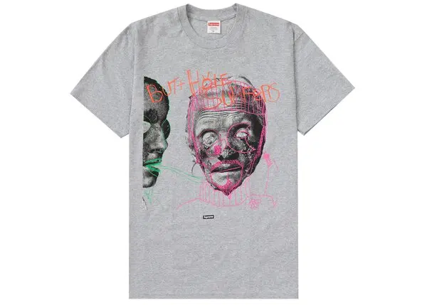 Supreme Butthole Surfers Psychic Tee Shirt - Heather Grey