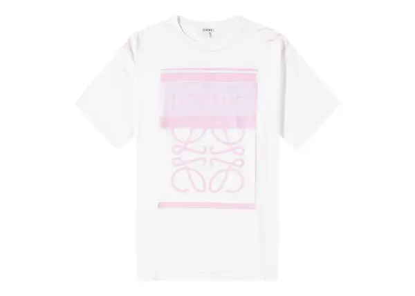 Loewe Photocopy Anagram T-shirt - White/pink