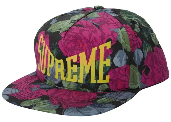 Supreme Floral 5-panel Cap - Black