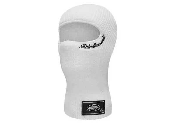 CORTEIZ Knit Balaclava - White/black