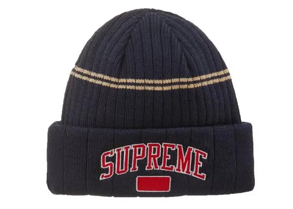 Supreme Fleece Lined Beanie - Navy Blue