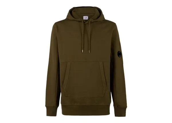 C.P. COMPANY Diagnol Raised Fleece Hoodie