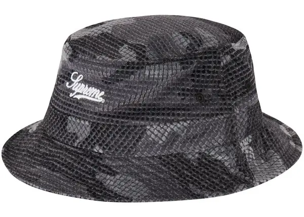 Supreme Camo Grid Velvet Crusher - Black Camo