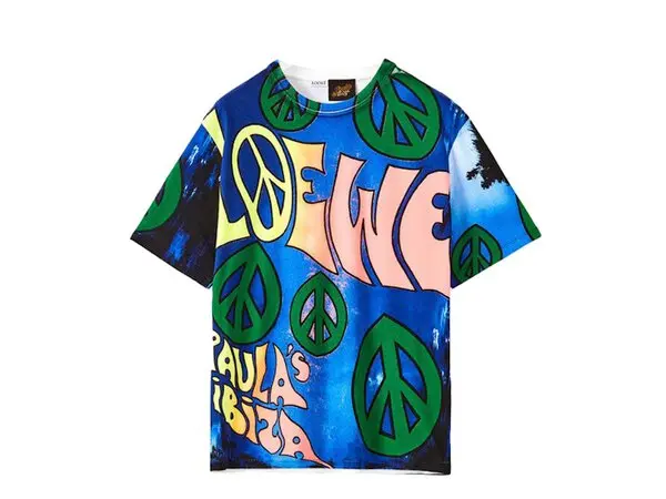 Loewe Paula's Peace Print Tshirtin - Blue