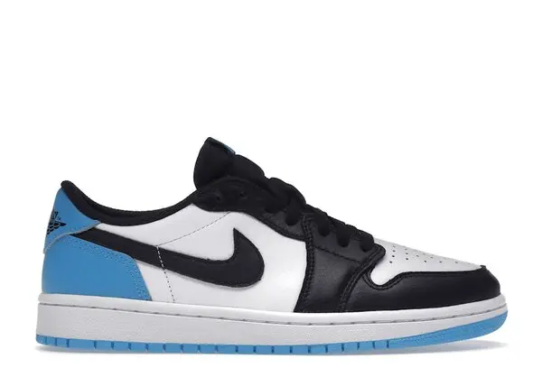 JORDAN 1 Retro Low Og Sneakers - White/black/dark Powder Blue