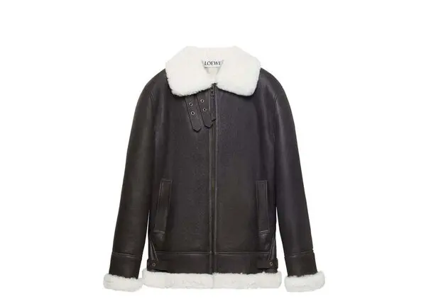 Loewe Aviator Jacket In Shearling