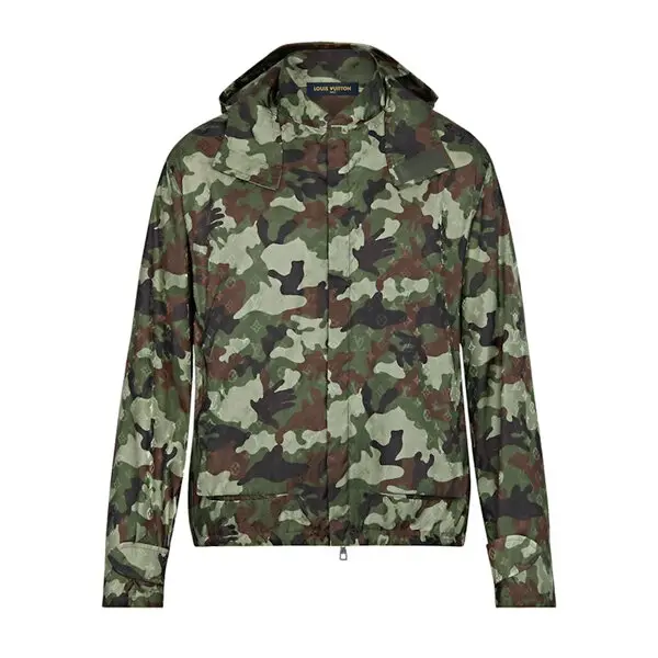 LOUIS VUITTON Camo Windbreaker Jacket
