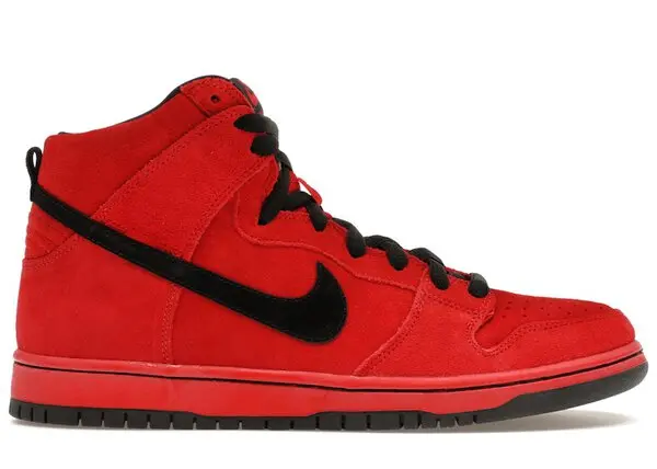 Nike Dunk High Sneakers - Sport Red/black