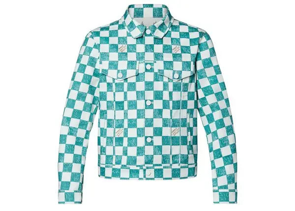 LOUIS VUITTON Damier Denim Trucker Jacket