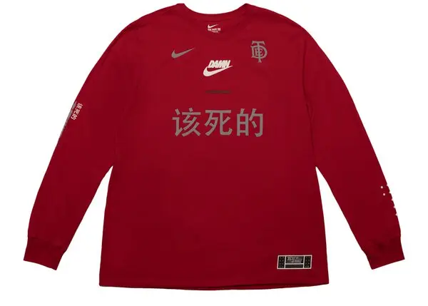 TDE X Nike Swoosh Long Sleeve - Red
