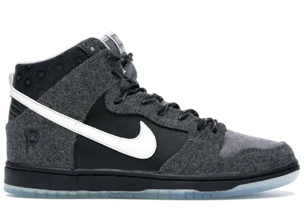 Nike Sb Dunk High Petoskey Premier Sneakers - Dark Charcoal/whiteone-colorlight Graphite