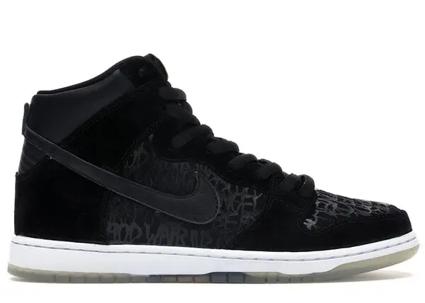 Nike Dunk High Neckfacein Sneakers - Black