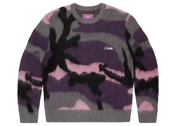 CORTEIZ Mohair Knit Sweater - Sakura Camo