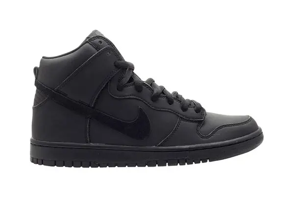 Nike Sb Dunk High Premium Waterproofin Sneakers - Black