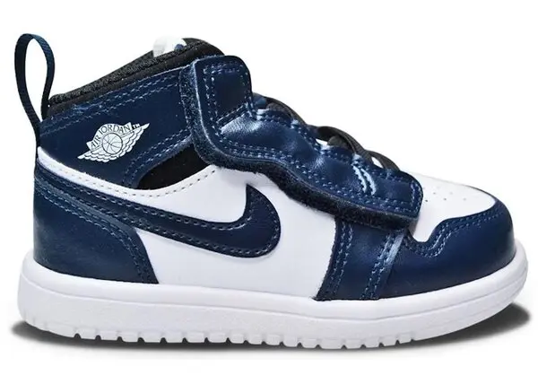 JORDAN 1 Mid Alt High-top Sneakers - Armory Navy Blue/black/white