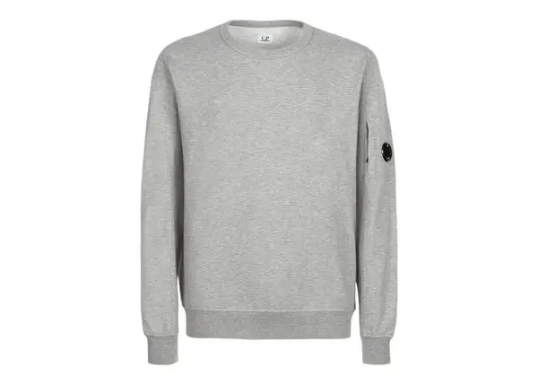C.P. COMPANY Light Fleece Sweatshirt - Grey Melange
