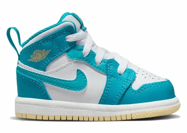 JORDAN 1 Mid Se Sneakers - Aquatone/white/celestial Gold