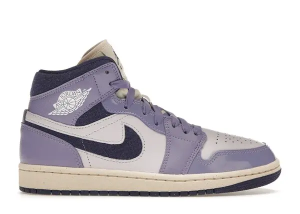 JORDAN 1 Mid Se Chenille Sneakers - Sky Blue J Light Purple/barely Grape/guava Ice