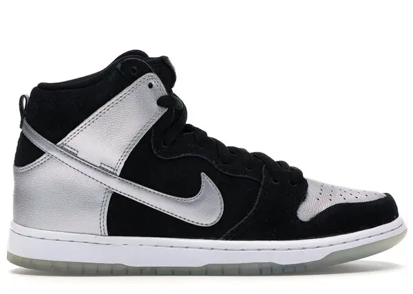 Nike Sb Dunk High Sneakers - Black/metallic Silver
