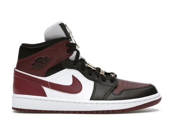 JORDAN 1 Mid Se Sneakers - Black/dark Beetroot/white