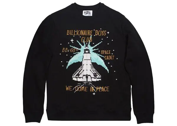 BILLIONAIRE BOYS CLUB Bb Shuttle Crew Sweater - Black